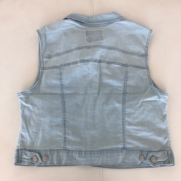 Sunnie Dayz | Jackets & Coats | Wax Jeans Plus Denim Vest In Light ...